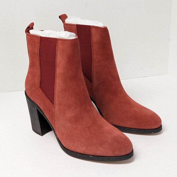 Splendid | Shoes | Splendid Newbury Chelsea Ankle Boots Red Suede ...